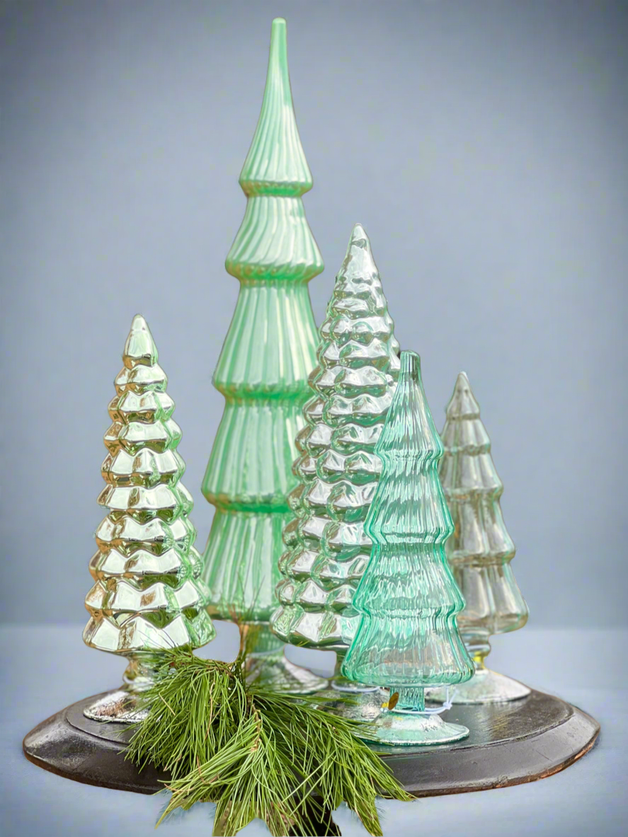 Hue Trees in Winter Green Set of 5 Large – DOVECOTE | Artistry at Home